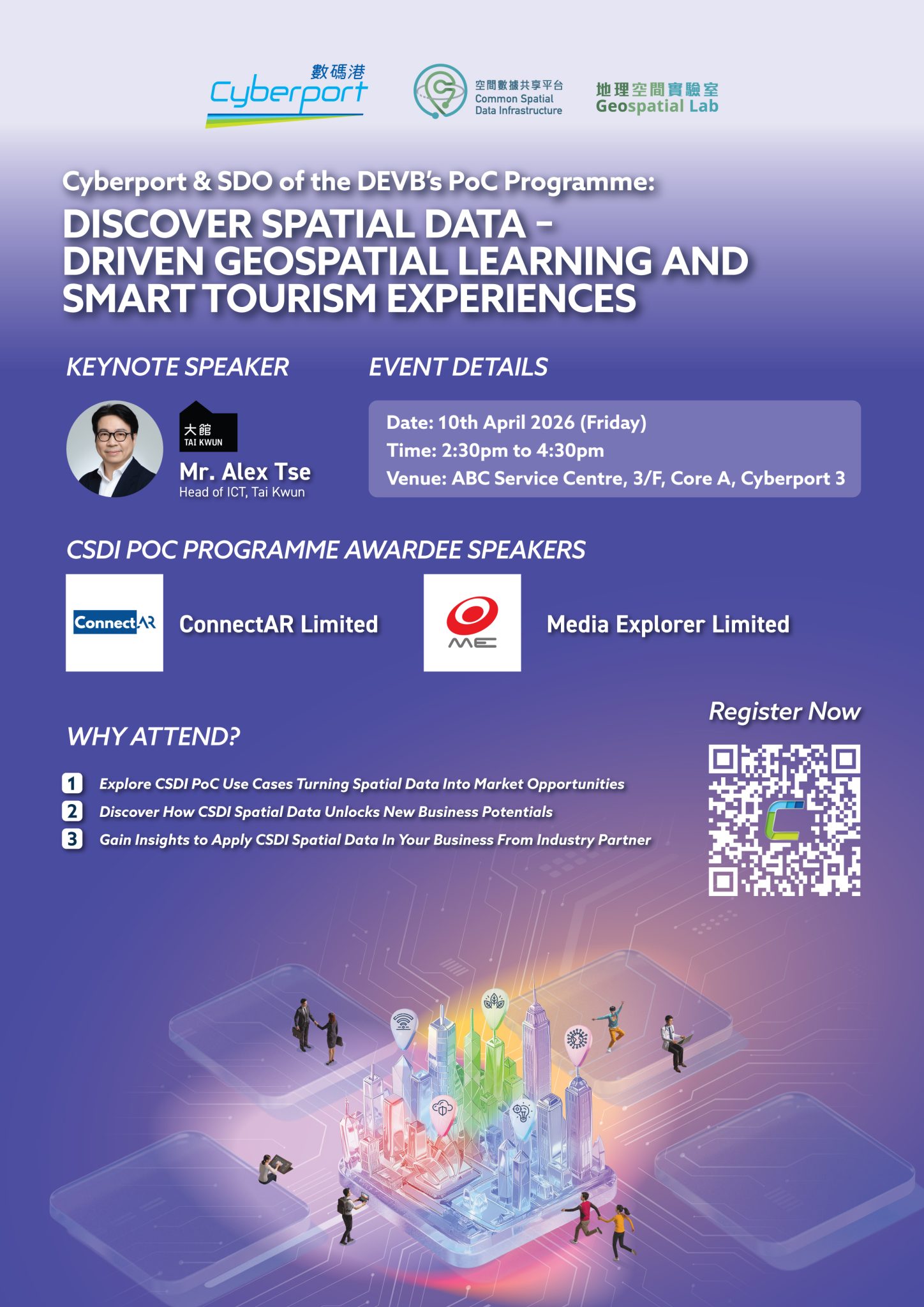 Cyberport & Spatial Data Office of the Development Bureau’s PoC ...